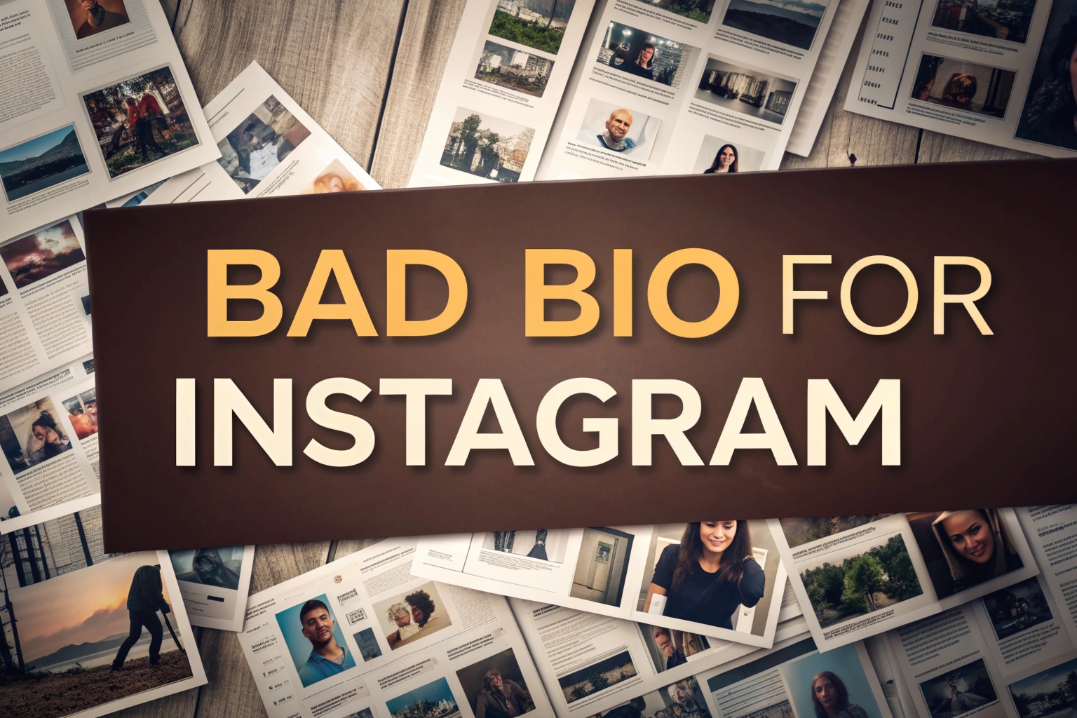 300+ Bad Bio Ideas for Instagram - That Are Actually Genius