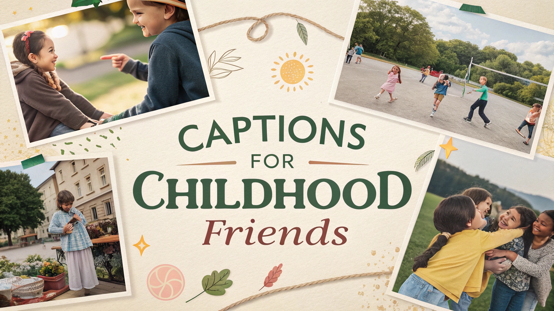 300+ Best Captions for Childhood Friends: Cute & Nostalgic Ideas 2026