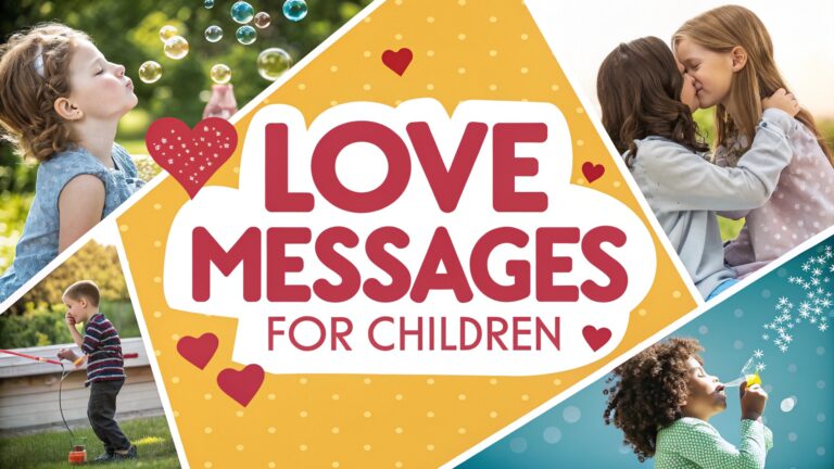 300+ Heartwarming Love Messages for Children to Make Them Smile 2026