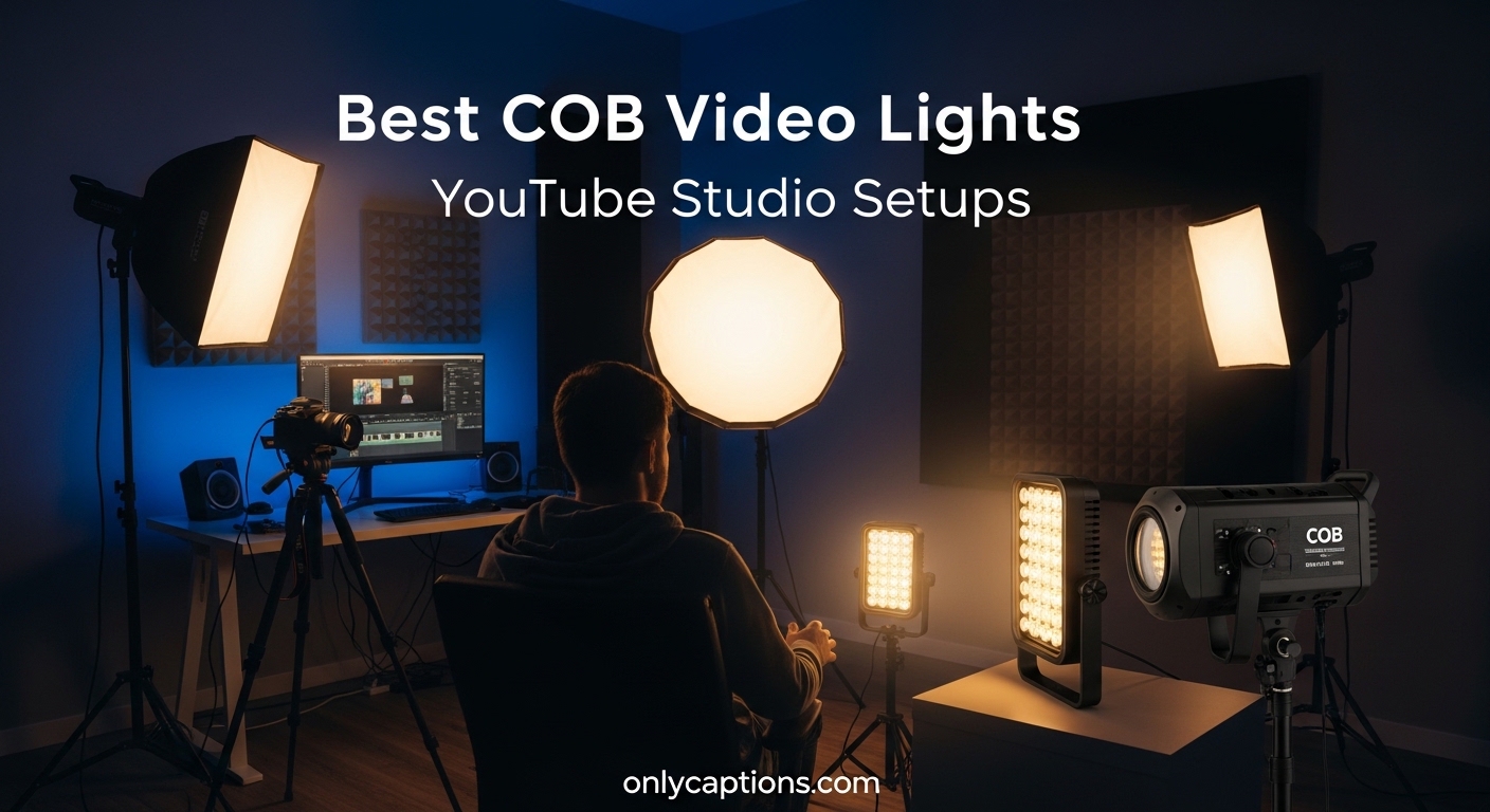 7 Best COB Video Lights (May 2026) YouTube Studio Setups