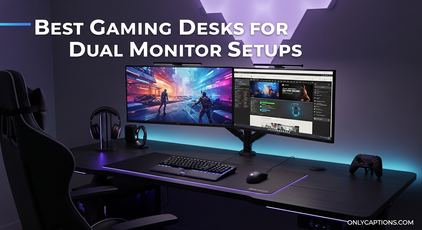 10 Best Gaming Desks for Dual Monitor Setups (June 2026) Complete Guide