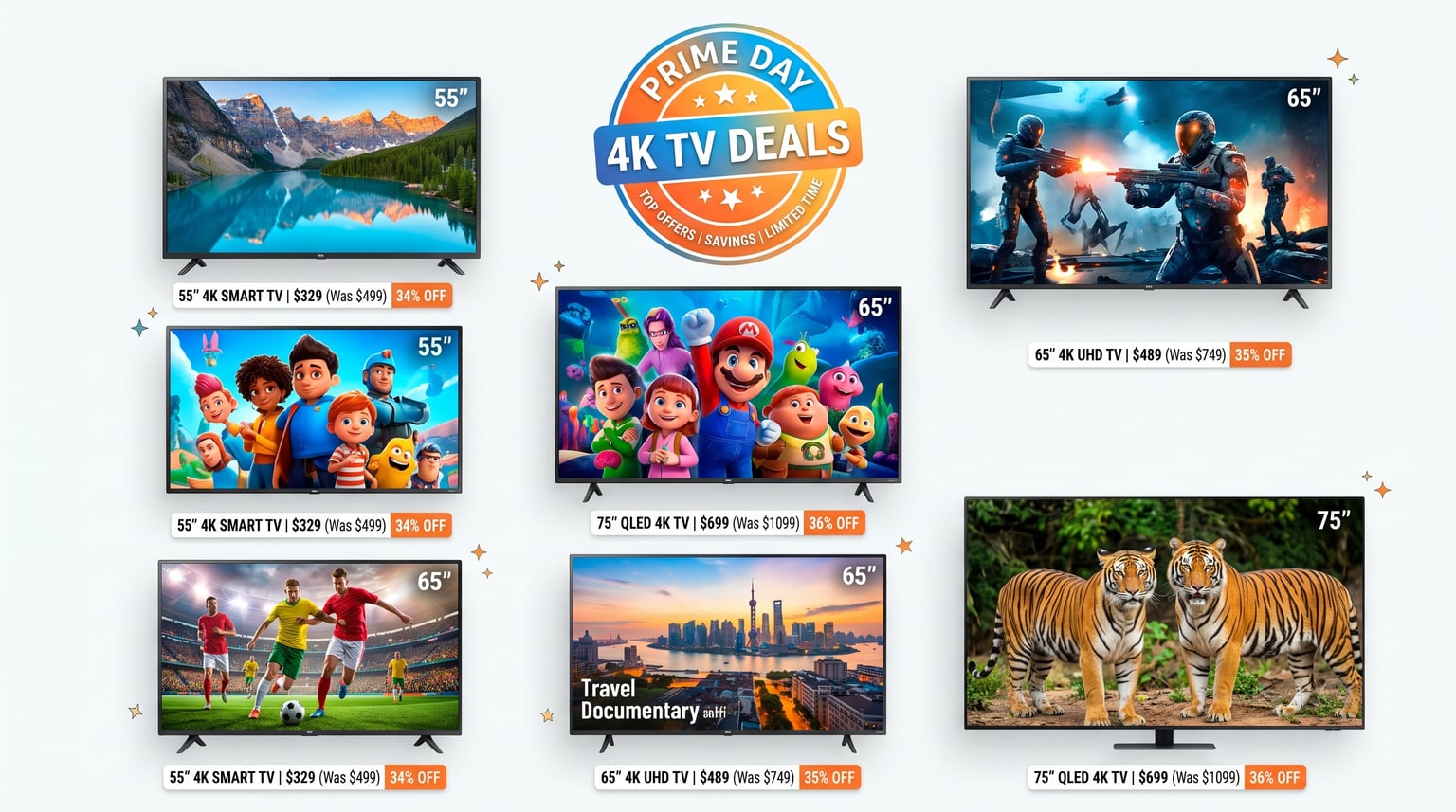 15 Best Amazon Prime Day 4K TV Deals (June 2026) Top Rated Deals